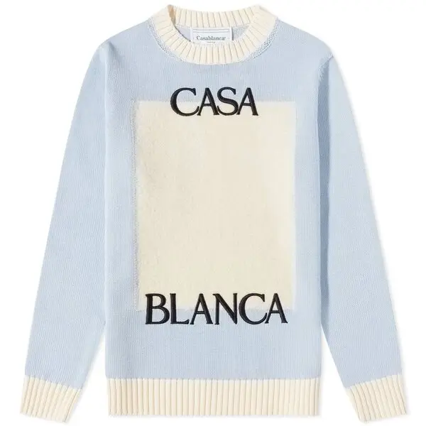Casablanca Logo Crew Knit Sweatshirt