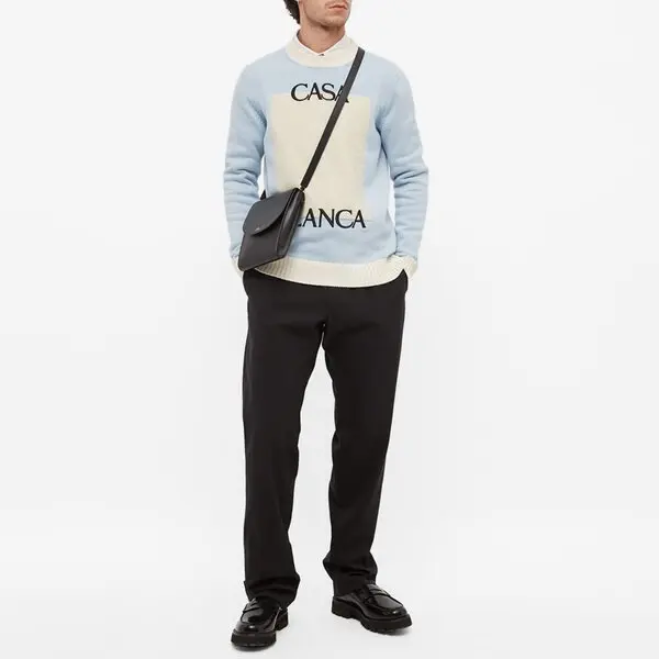 Casablanca Logo Crew Knit Sweatshirt