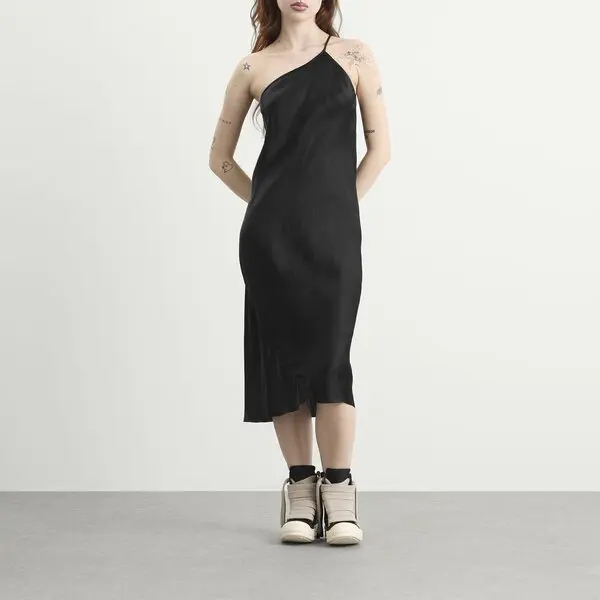 Rick Owens One Shoulder Slip Dress