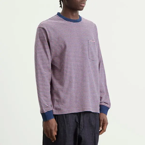 BEAMS Stripe Long Sleeve T-shirt