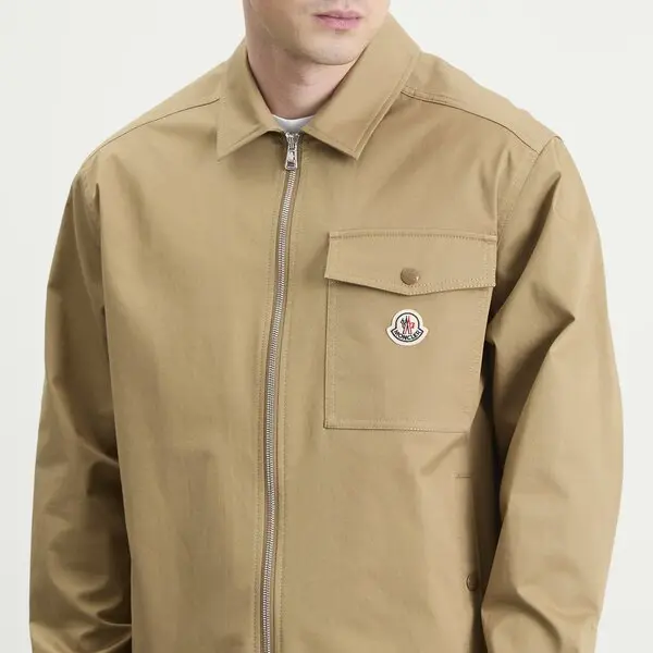 Moncler Gabardine Cotton Shirt Jacket