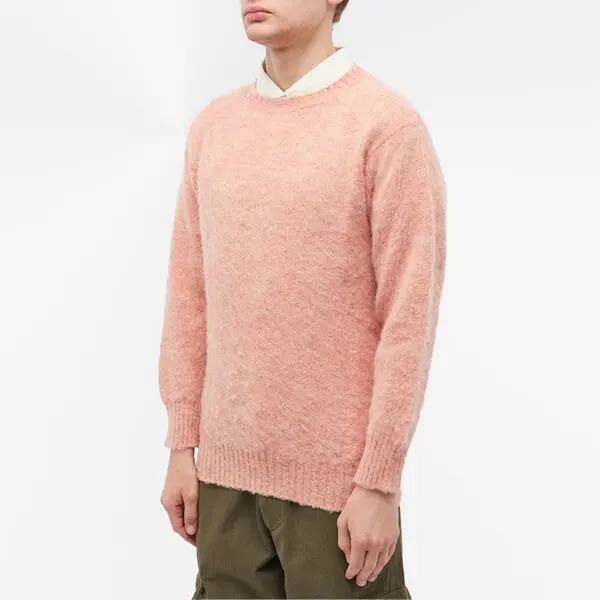 SHETLAND WOOLLEN CO. Shaggy Crew Knit Sweatshirt