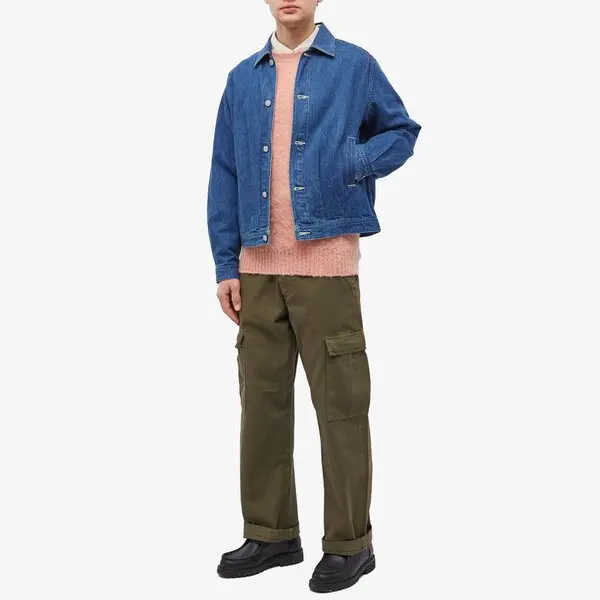 SHETLAND WOOLLEN CO. Shaggy Crew Knit Sweatshirt