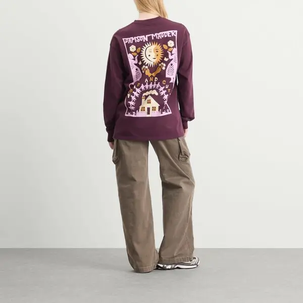 DAMSON MADDER Paper Cut Gals Long Sleeve T-shirt