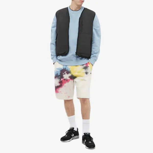 Champion Natural Tie Dye Raw Sweat Shorts