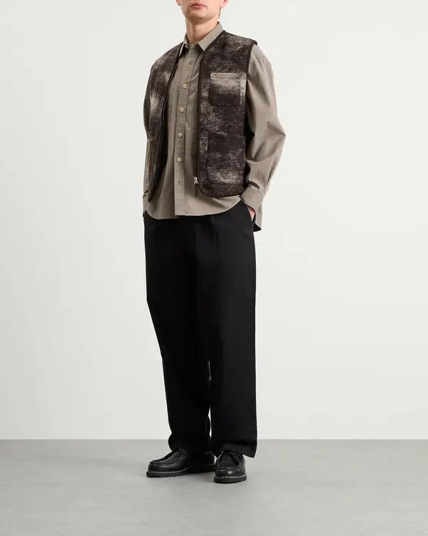 Universal Works Cloud Camo Knit Zip Gilet Jacket
