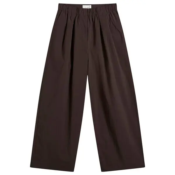 ST. AGNI Relaxed Pleat Pants - Bark