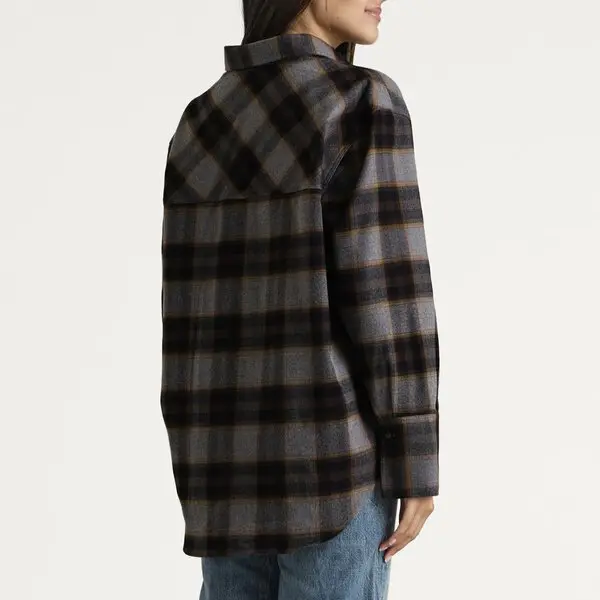 RÓHE Flannel Check Overshirt