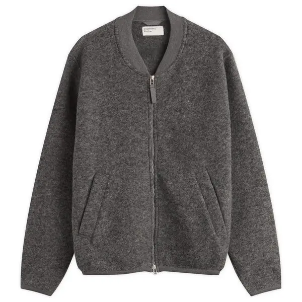 Universal Works Wool Fleece Zip Bomber Presented Jacket