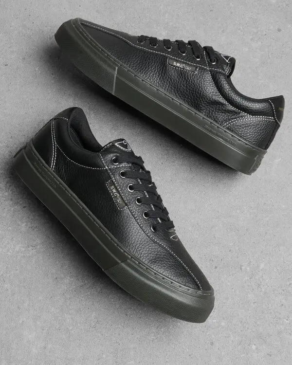 S.W.C STEPNEY WORKERS CLUB Dellow 02 Tumbled Leather Sneakers