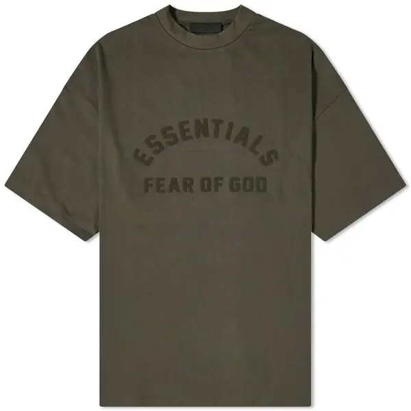 Fear Of God Spring Printed Logo T-shirt - Ink