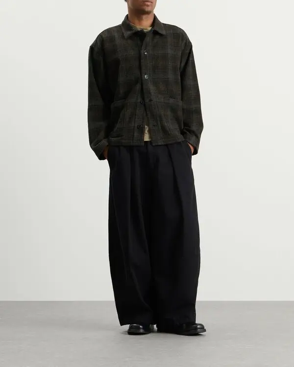 You Must Create Wool Check Pj Overshirt