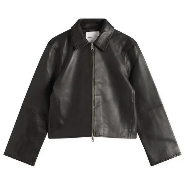Samsøe Samsøe Salylo Leather Jacket - Black