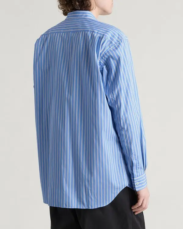Comme Des Garçons Zipped Cotton Frill Shirt