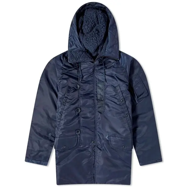 BEAMS Mil Type N-3b Down Jacket - Navy