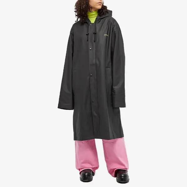 Vetements Iconic Logo Hooded Raincoat Jacket