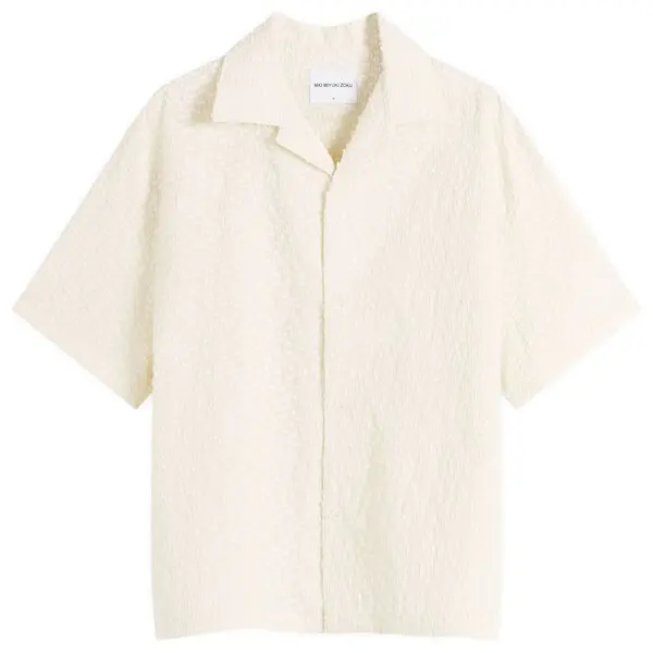 MKI MIYUKI ZOKU Ribbon Jacquard Vacation Shirt - Ecru