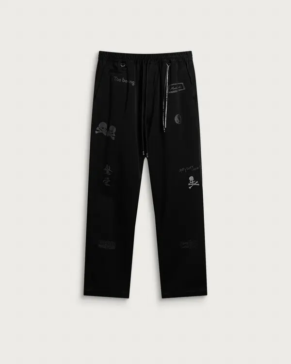 MASTERMIND WORLD Doodle Print Regular Easy Pants