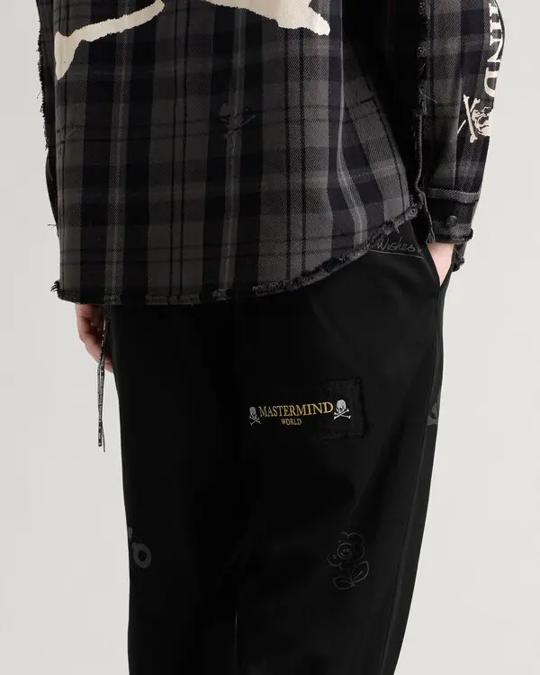 MASTERMIND WORLD Doodle Print Regular Easy Pants