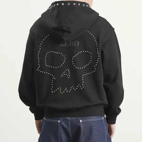 PLEASURES X Zero Dane Studded Hoodie