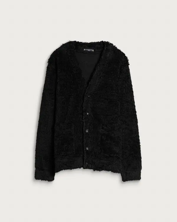 MASTERMIND WORLD Shaggy Cardigan - Black