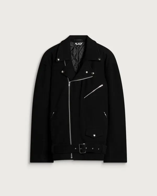 Comme Des Garçons Wool Gabardine Biker Jacket | | Nylon/wool | End Clothing