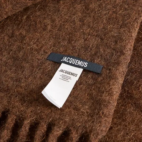 Jacquemus Mohair Alpaca Grosgrain Logo Scarf