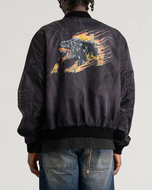 THUG CLUB Jamong Two Tone Washed Ma-1 Jacket
