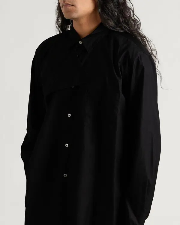 Comme Des Garçons Cotton Shirt With Overlay