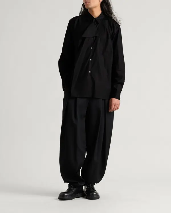 Comme Des Garçons Cotton Shirt With Overlay