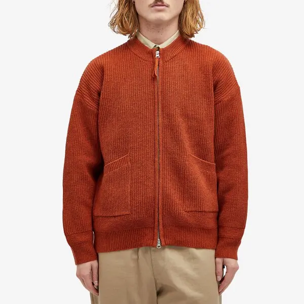 FRIZMWORKS Wool Deck Zip Up Cardigan