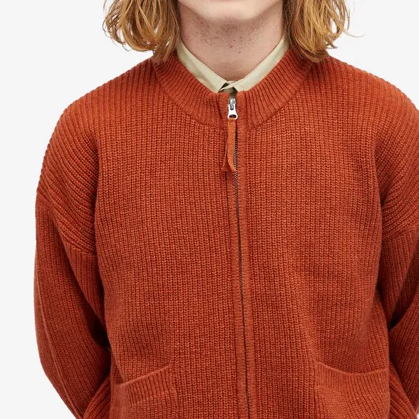 FRIZMWORKS Wool Deck Zip Up Cardigan