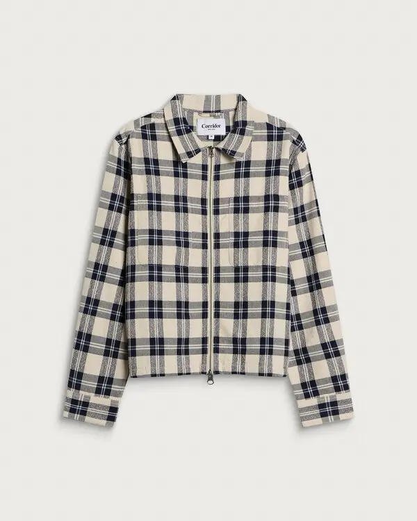CORRIDOR Capricorn Plaid Zip Jacket
