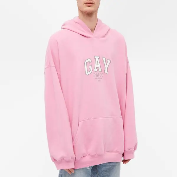 Balenciaga Oversized Gay Popover Hoody Sweatshirt