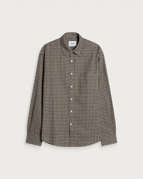 Nn07 Deon Check Flannel Shirt