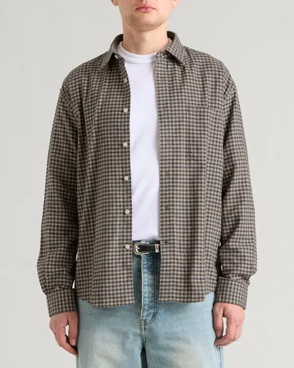 Nn07 Deon Check Flannel Shirt