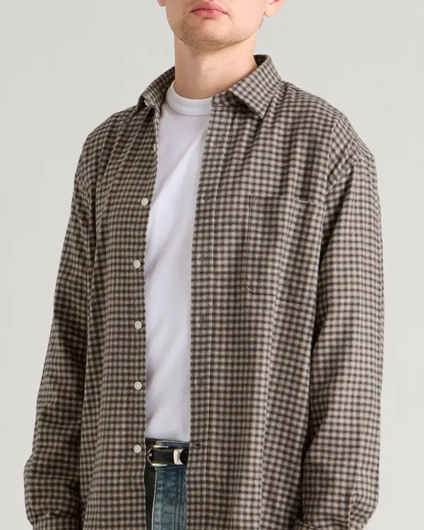 Nn07 Deon Check Flannel Shirt