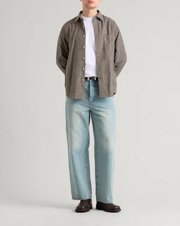 Nn07 Deon Check Flannel Shirt