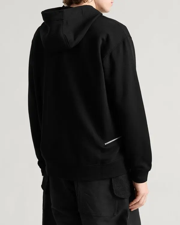 Comme Des Garçons Zipped Frill Hoodie