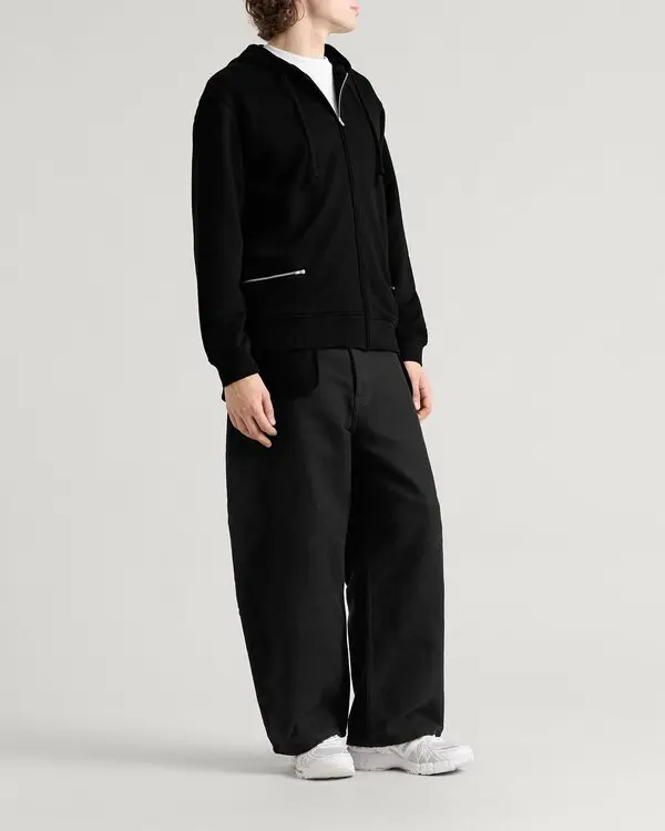 Comme Des Garçons Zipped Frill Hoodie