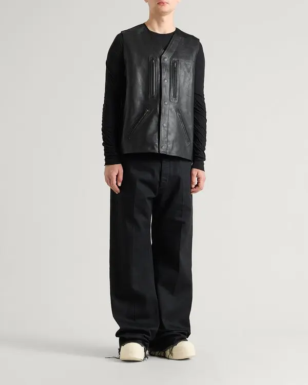 Rick Owens 2 Piece Leather Bomber Jacket