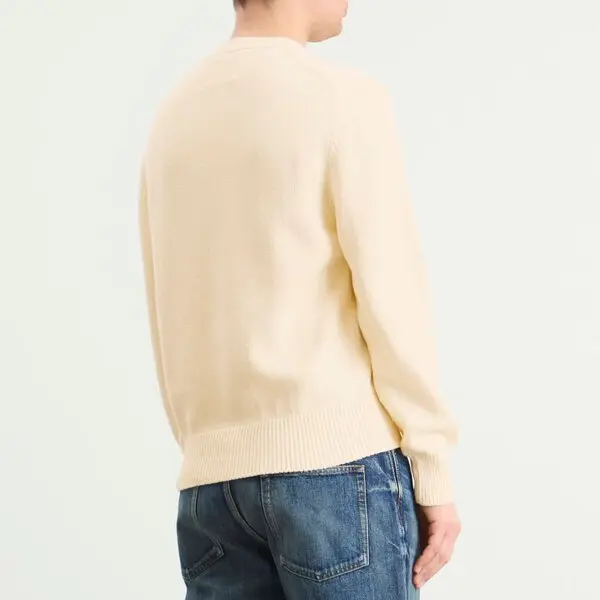 JIL SANDER Textured Cotton Crew Neck Jumper