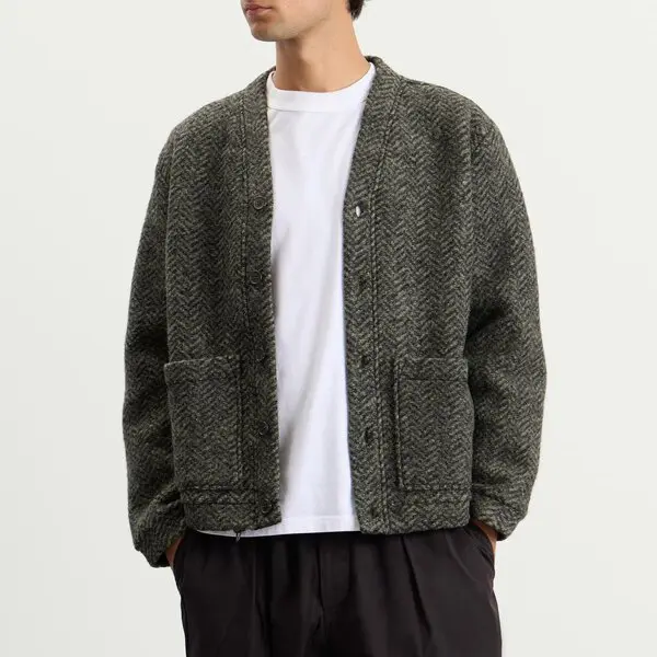 Universal Works Raven Fleece Advance Cardigan