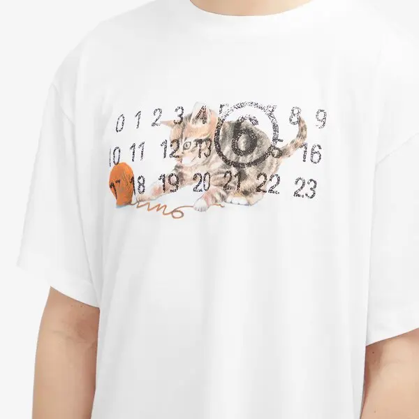 MAISON MARGIELA Kitten Number Logo T-shirt