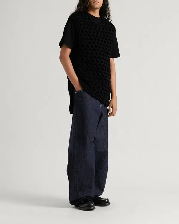 Comme Des Garçons Open Weave Crochet Vest