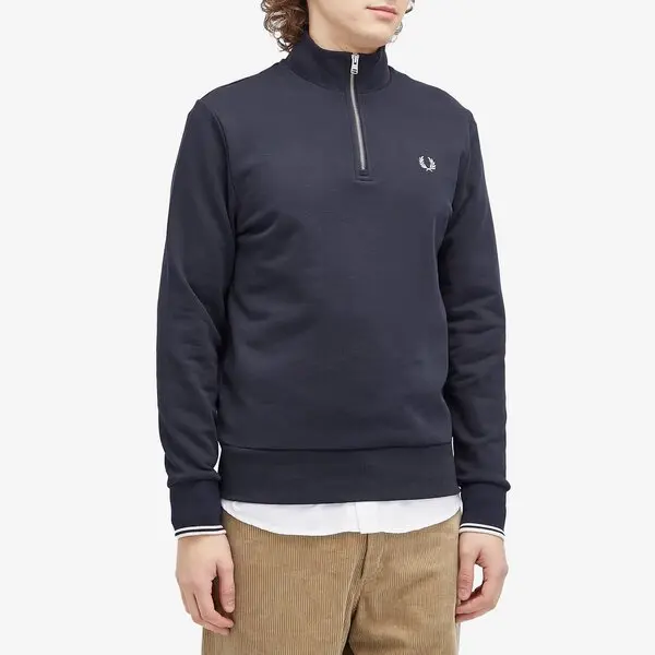 Fred Perry Quarter Zip Sweatshirt