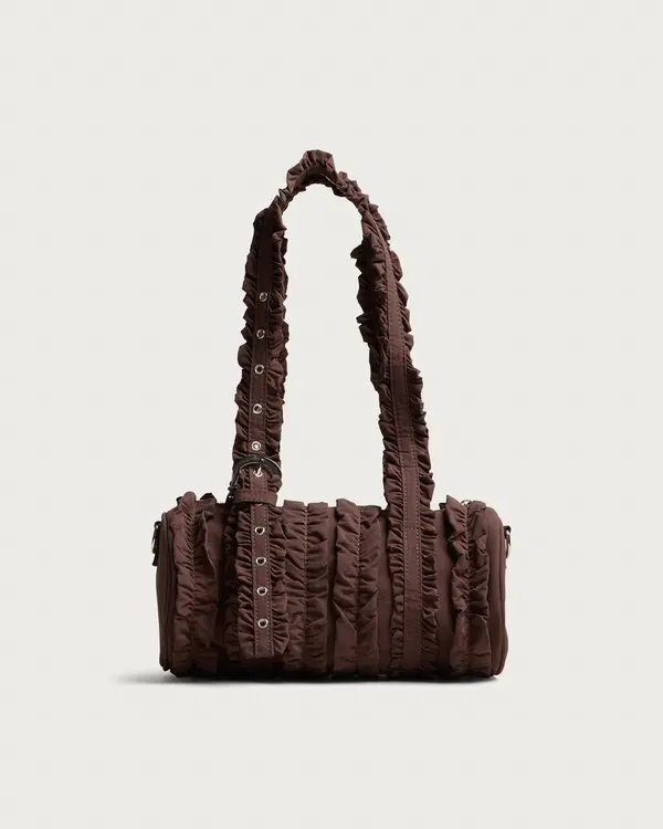 DAMSON MADDER Waverly Mini Ruffle Barrel Bag
