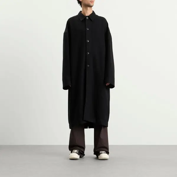 Rick Owens Buttoned Brad Coat Jacket