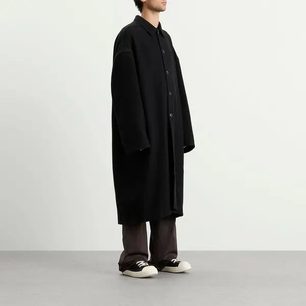Rick Owens Buttoned Brad Coat Jacket