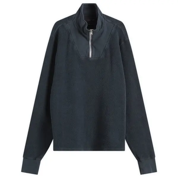 LES TIEN Inside Out Half Zip Yacht Pullover Sweatshirt